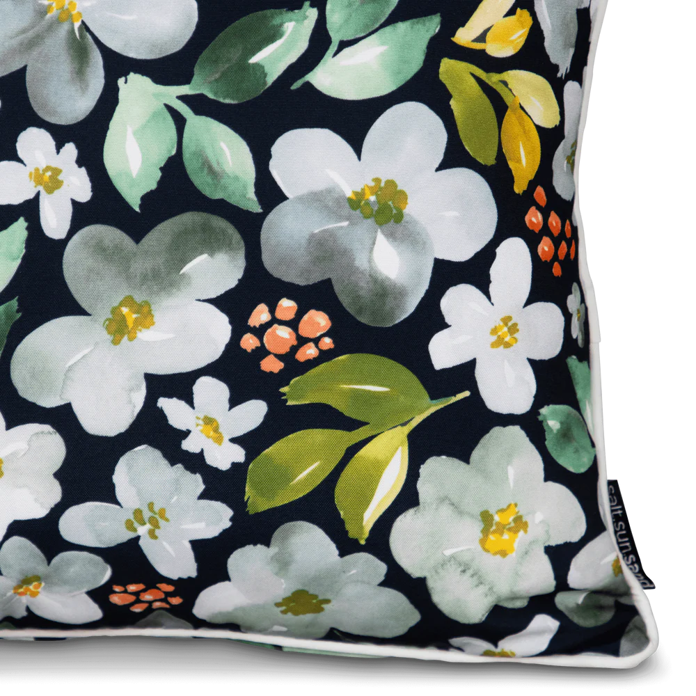 Bondi flower power piped outdoor cushion – Calico House