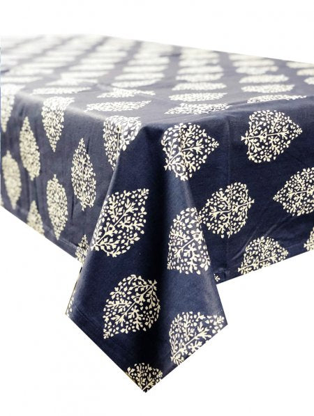 Avalon Navy Stain Proof Tablecloth – Calico House
