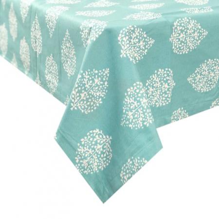 Avalon Turquoise Stain Proof Tablecloth – Calico House