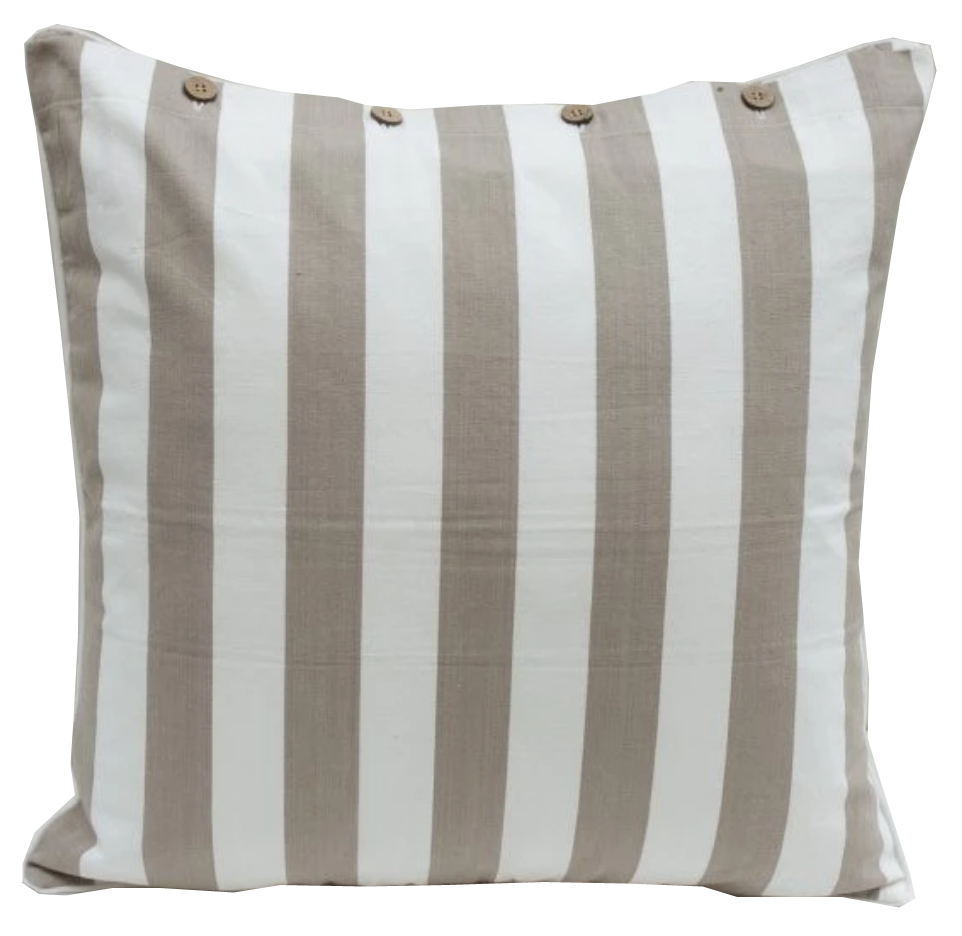 OHara Beige Striped Cotton Cushion Covers – Calico House