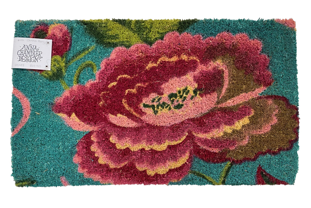 Anna Chandler Doormat - Chinese Peony – Calico House